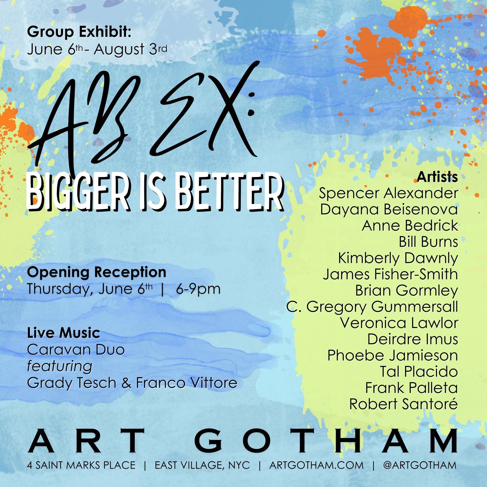 A Group Exhibit | AB EX: Bigger is Better – ART GOTHAM